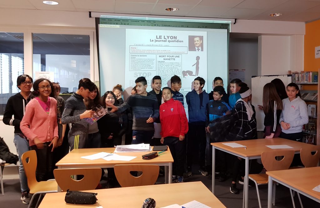 Concours de UNES 2018 4e4 | Collège Victor Grignard – Lyon 8ème.